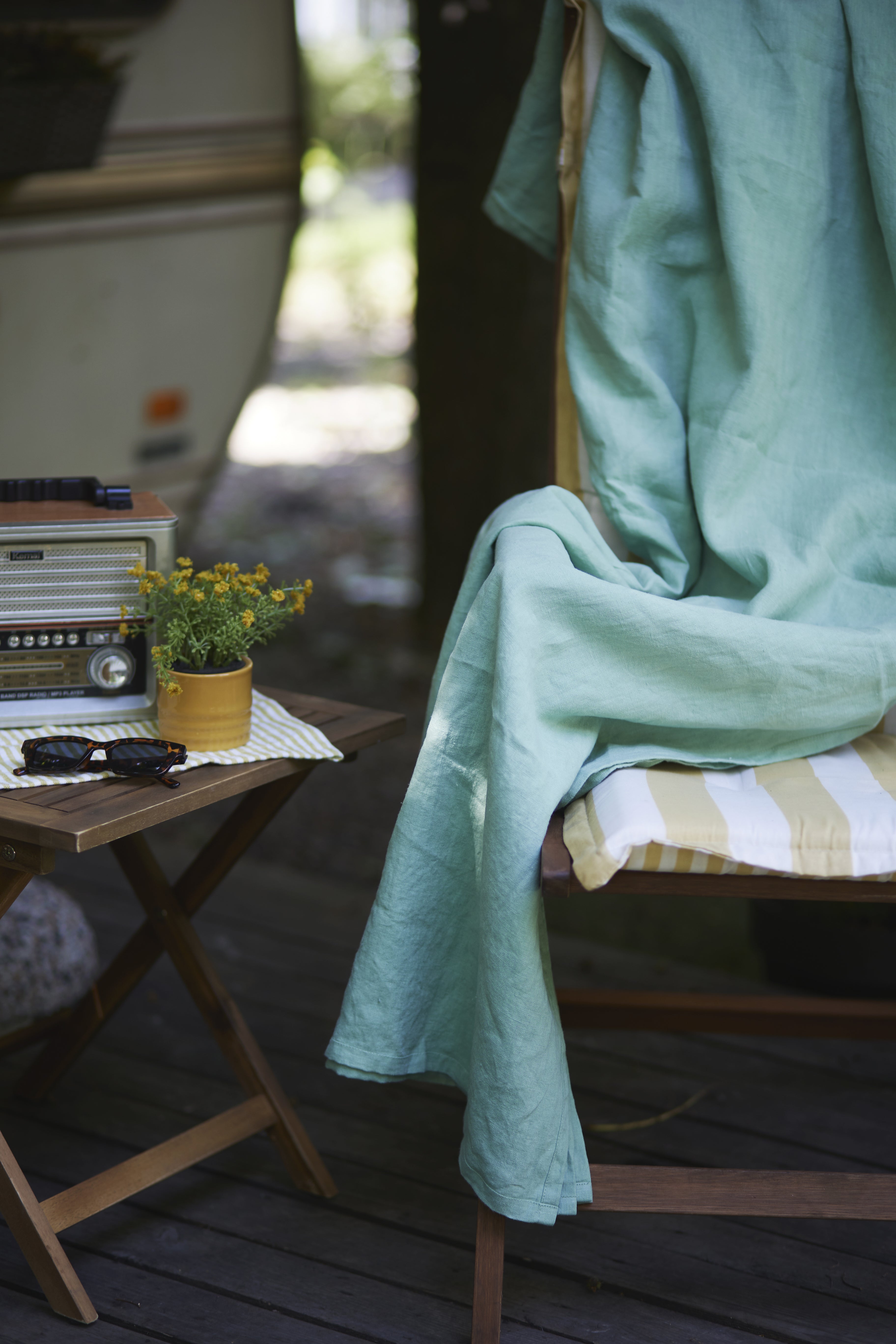 Sage green coverlet – True Things